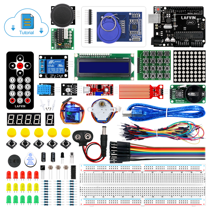 LAFVIN Basic Starter Kit UNO R3 Project LCD1602 IIC with Tutorial for