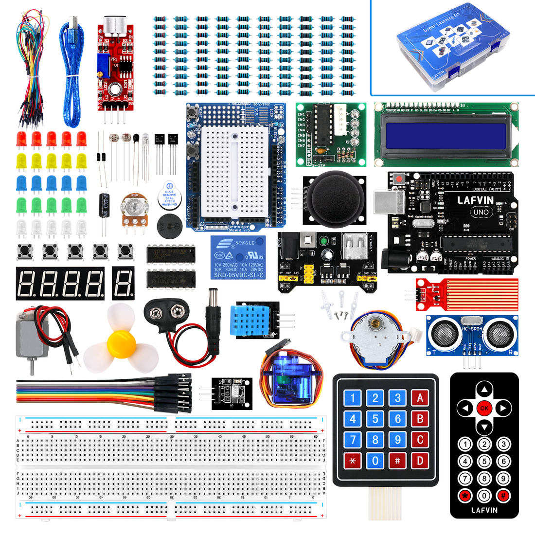 LAFVIN Super Learning Kit for UNO R3 for Arduino for UNO R3 with Tutor