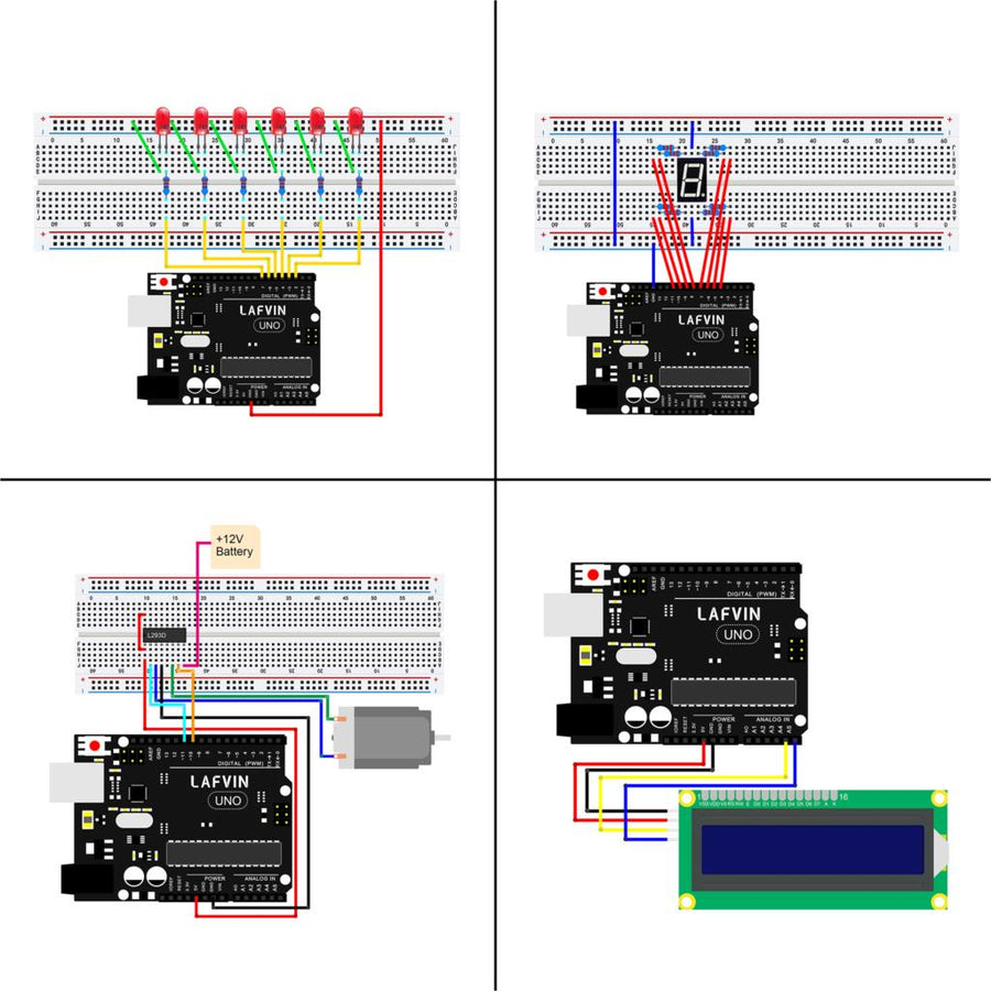 LAFVIN UNO Ultimate Starter kit for Arduino UNO R3 with Tutorial