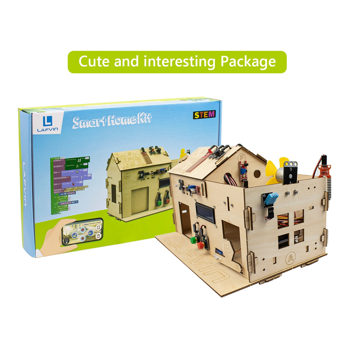 LAFVIN Smart Home House Kit / Learning Programming Kits with Uno R3 Bo