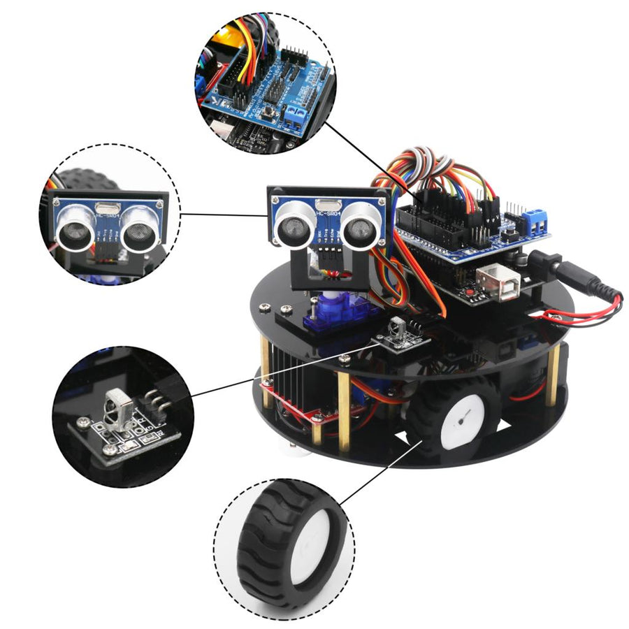 LAFVIN Smart Robot Car Kit Turtle DIY Assembly Kit with Tutorial for A